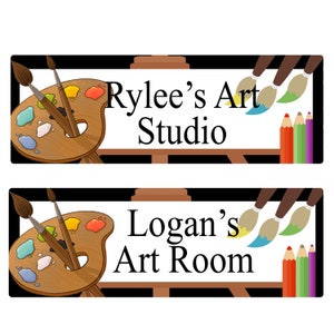 Personalized Art Sign, Gift for Artists, Sign for Art Room, Artists ...