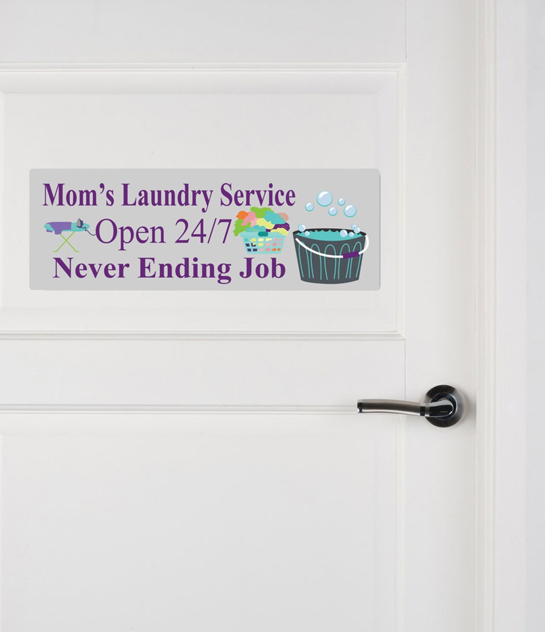 Personalized Laundry Sign, Laundry Room Aluminum Door Sign, Laundry ...