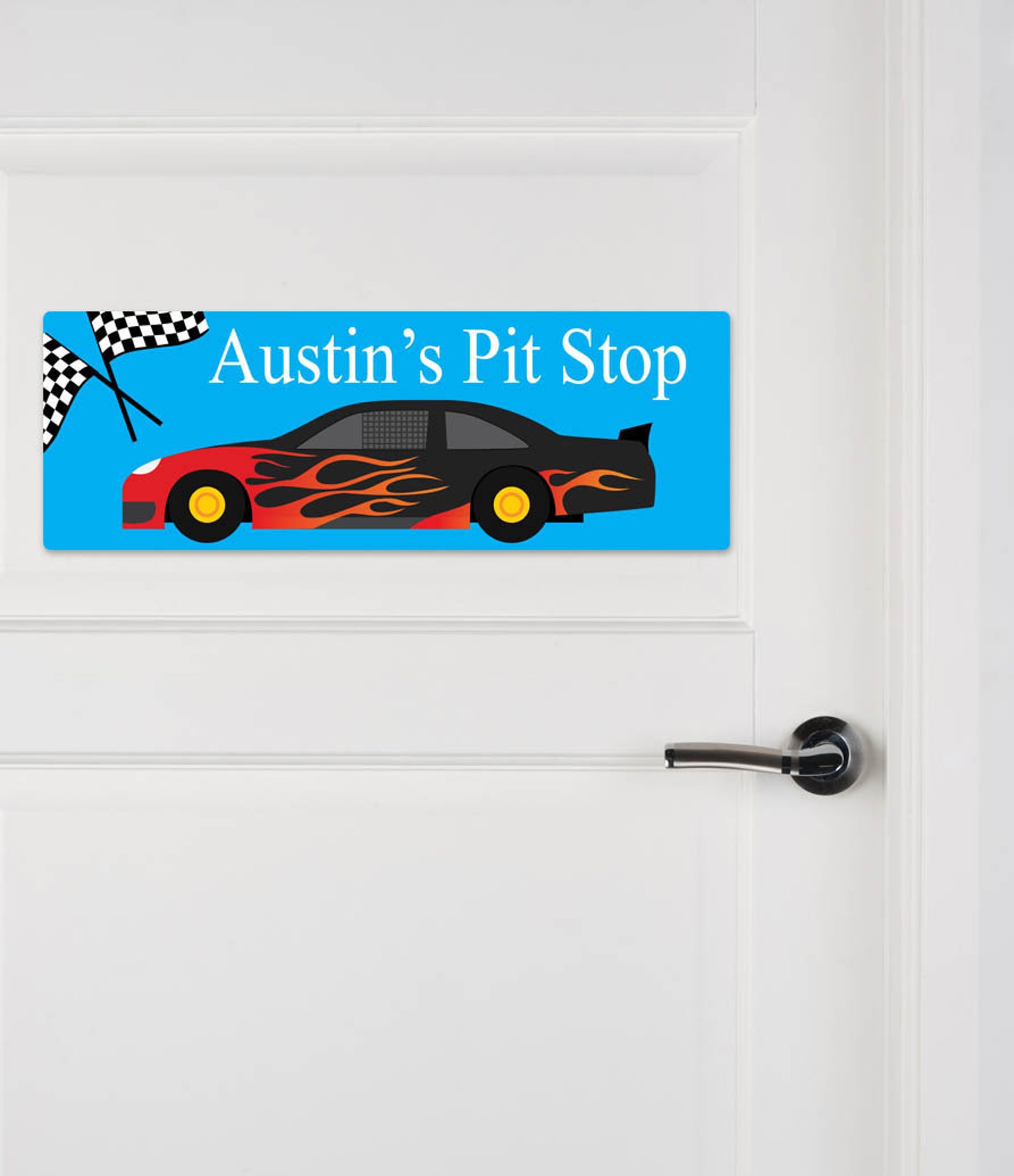 Personalized Race Car Name Sign Kids Aluminum Door Sign Race | Etsy