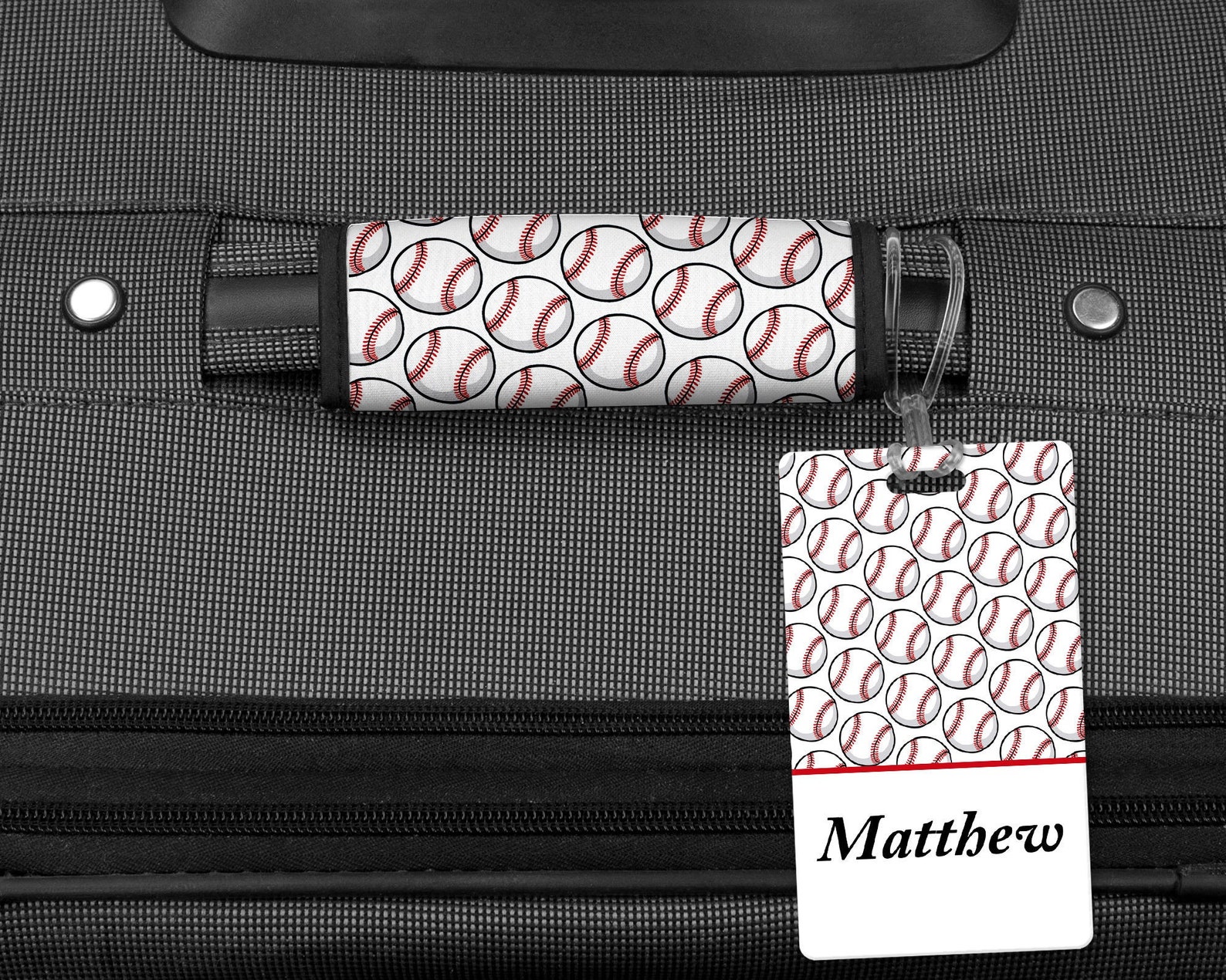 Baseball Luggage Tag, Baseball Backpack Tag, Sports Bag Tag, Sports ...