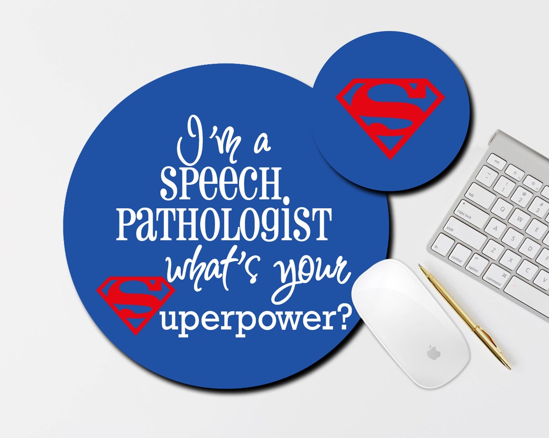 Speech Therapist Mouse Pad, Pathologist Gift, Speech Therapy Desk ...