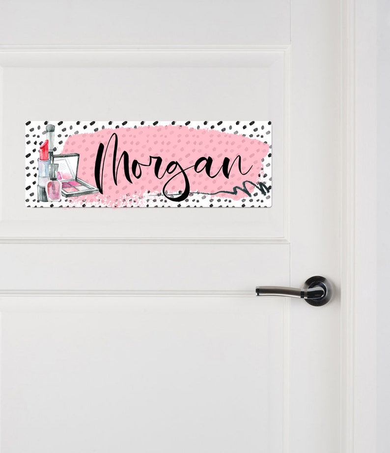 Personalized Makeup Name Sign Makeup Aluminum Door Sign - Etsy