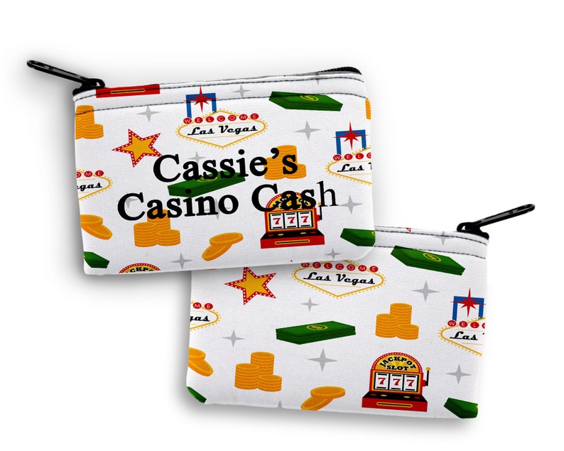 Casino Cash Coin Purse, Credit Card Pouch, Personalized Gift, Slot ...