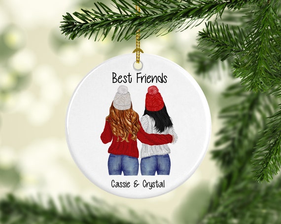 Personalized Best Friend Ornament Custom Gift Best Friends | Etsy