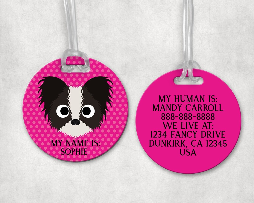 Dog Luggage Tag, Dog Crate Tag, Personalized Dog Bag Tag, Travel Buddy ...