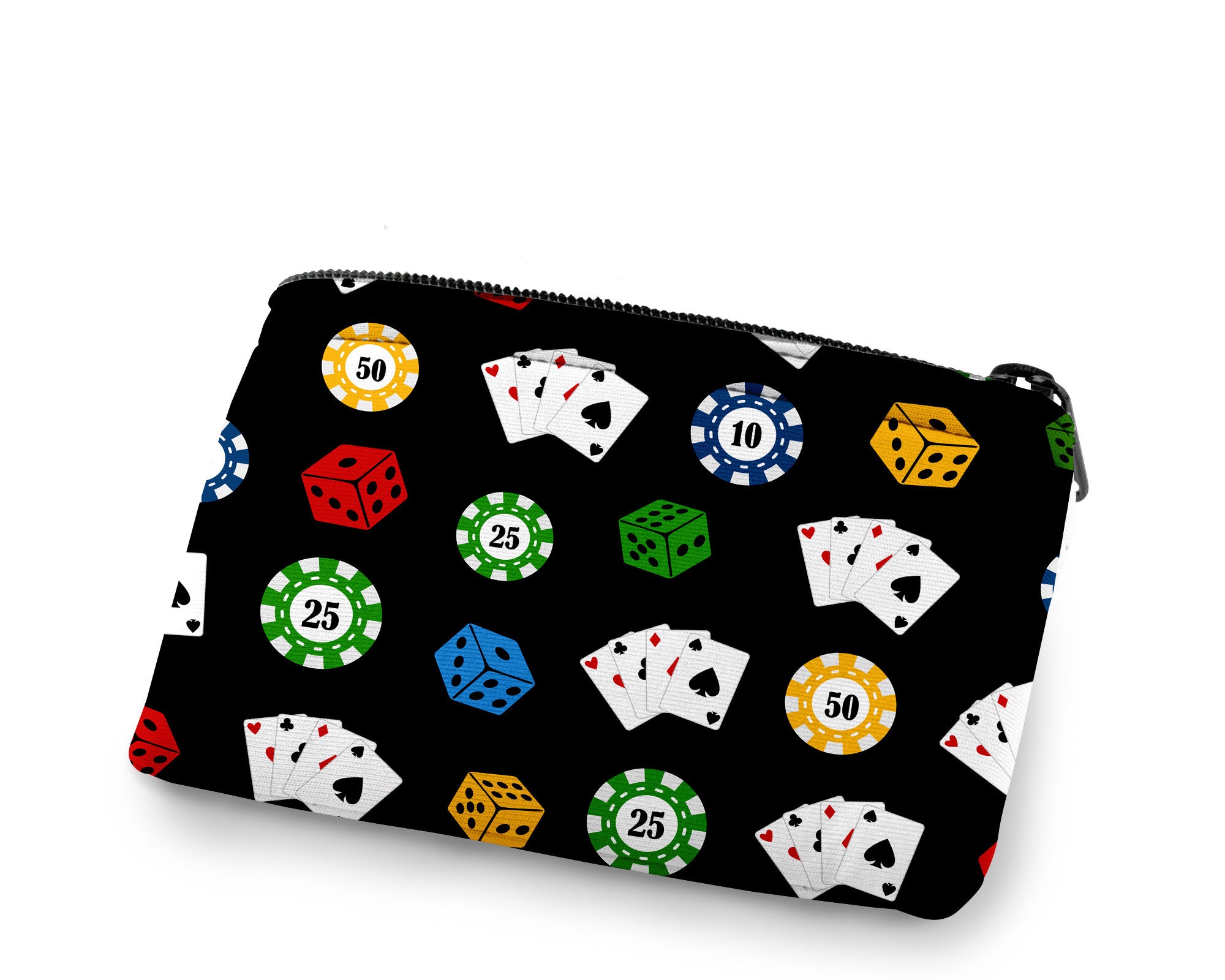 Casino Cash Coin Purse, Credit Card Pouch, Personalized Gift, Slot ...