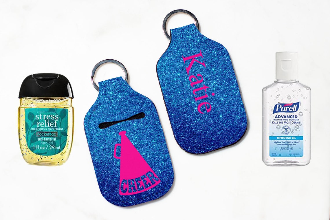 Cheerleading Hand Sanitizer Holder Cheer Gift Personalized - Etsy