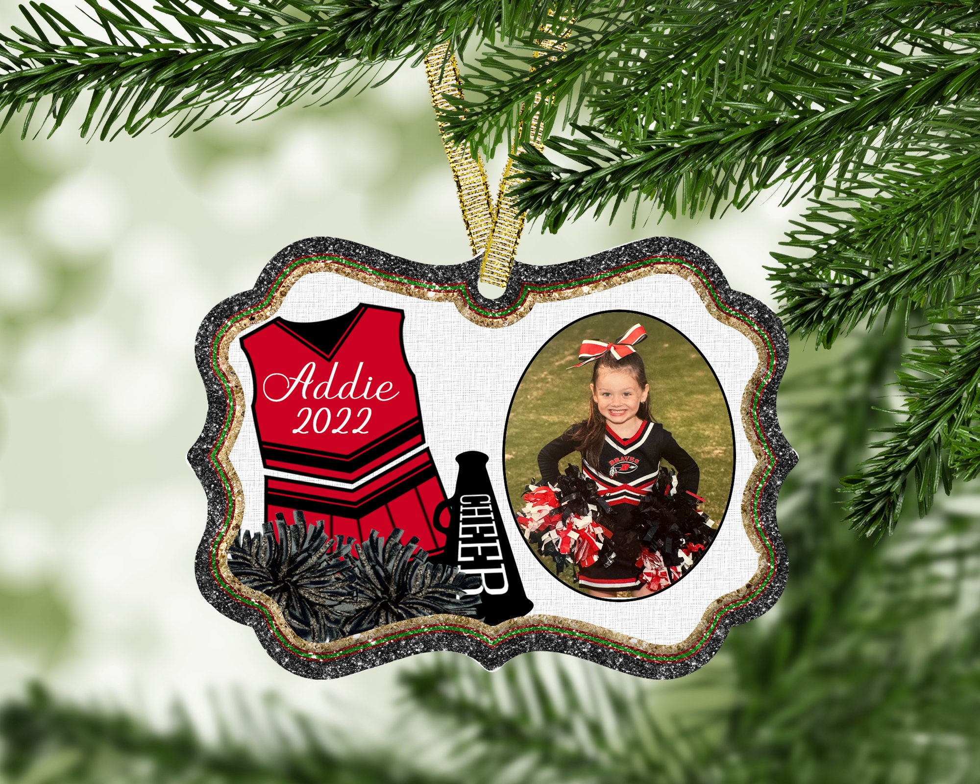 Cheerleader Ornament Personalized Cheer Ornament Cheerleader - Etsy