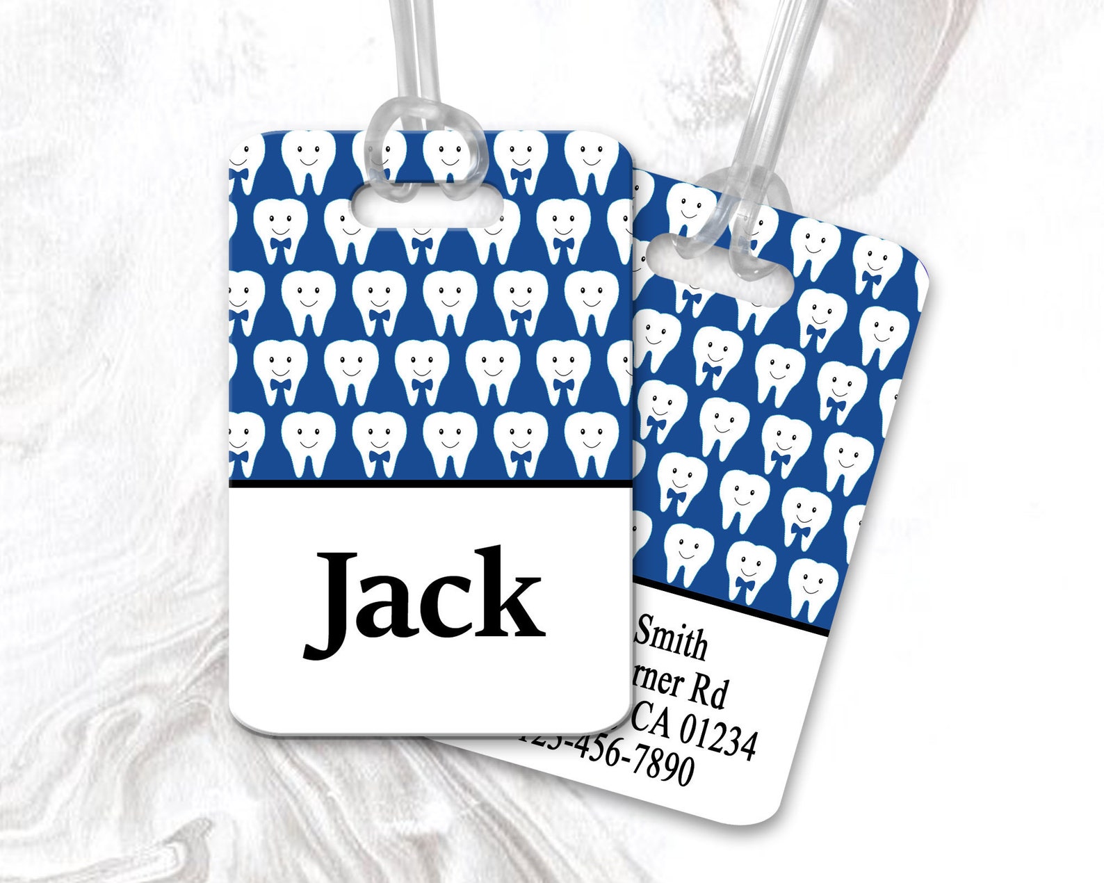 Dentist Luggage Tag, Personalized Bag Tag, Dental Staff Gift, Dental ...