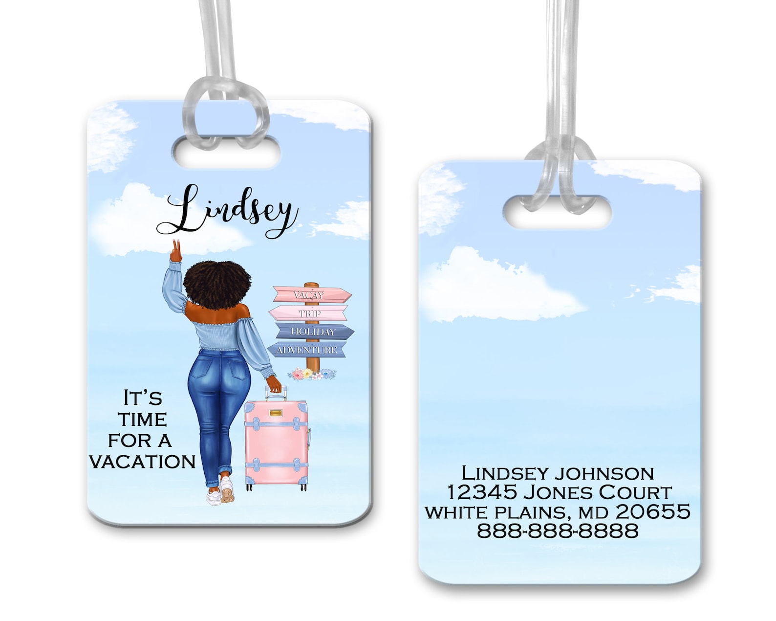 Best Friends Tag Personalized Vacation Tag Travel Bag Tag | Etsy