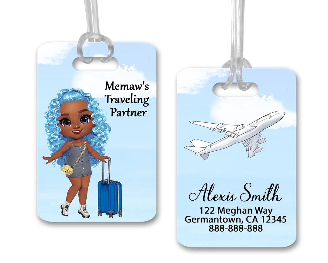 Personalized Kids Vacation Luggage Tag, Gift for Travel Lover, Childs ...