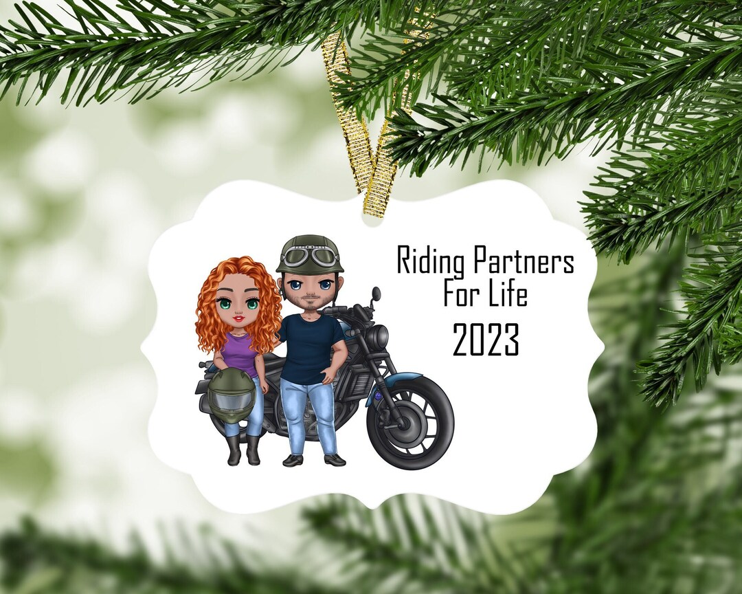 Personalized Motorcycle Ornament, Custom Biker Gift, Biker Ornament ...