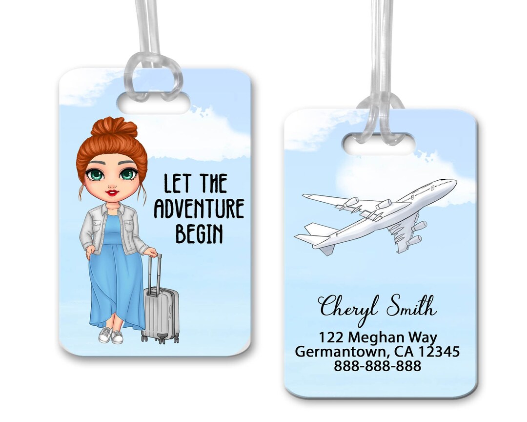 Best Friends Tag, Personalized Vacation Tag, Travel Bag Tag, Backpack ...