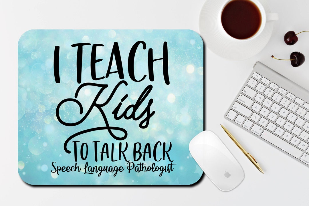 Speech Therapist Mouse Pad, Pathologist Gift, Speech Therapy Desk ...