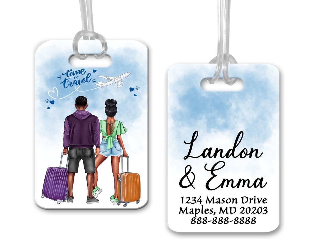 Personalized Couples Vacation Tag Travel Bag Tag Backpack - Etsy