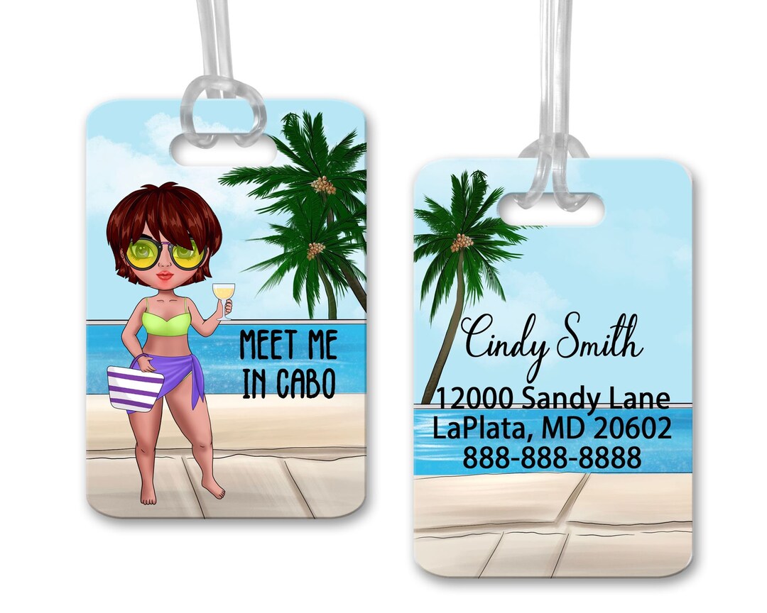 Best Friends Tag, Travel Bag Tag, Backpack Tag, Girls Trip Luggage Tag ...