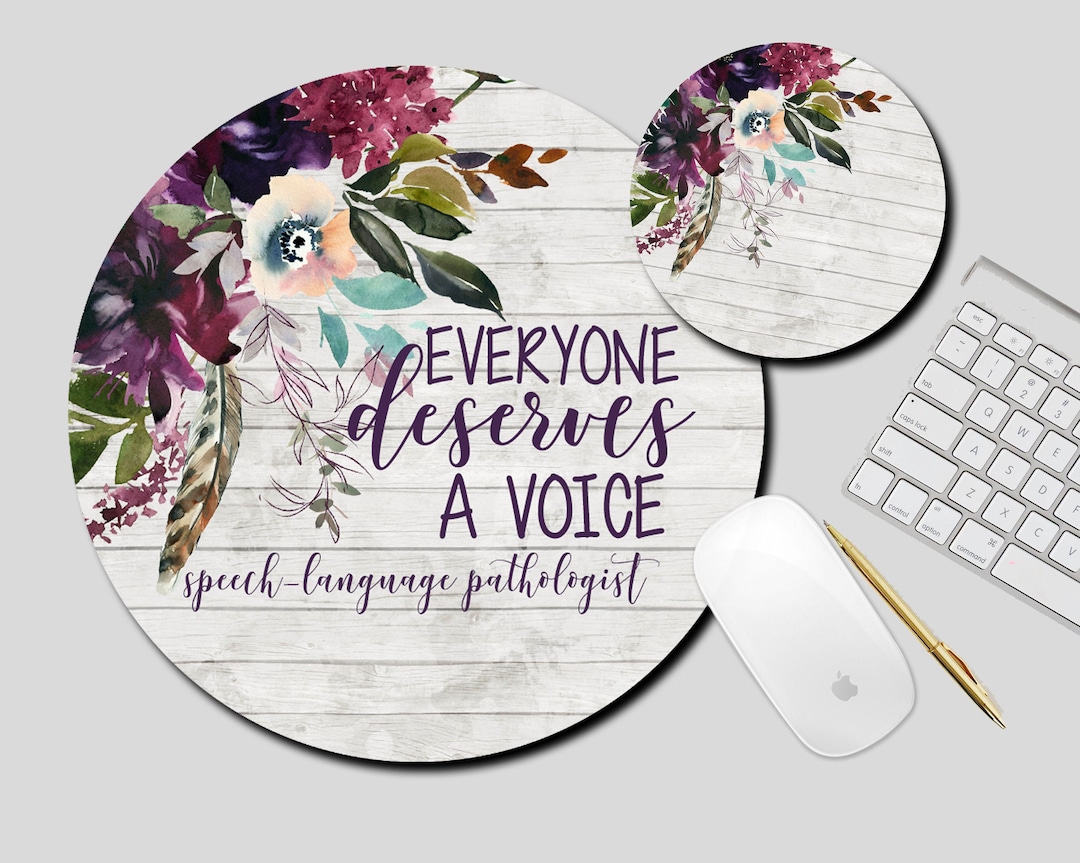 Speech Therapist Mouse Pad, Pathologist Gift, Speech Therapy Desk ...