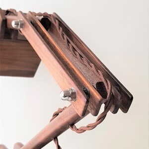 ALPHA Desk Lamp Made From Solid Black Walnut - Etsy