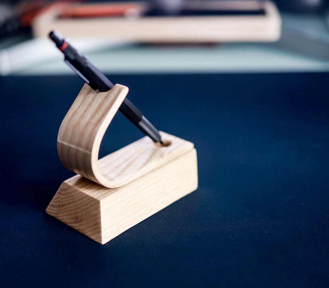 Stylish Pen Stand Display Wooden Desk Accessories - Etsy