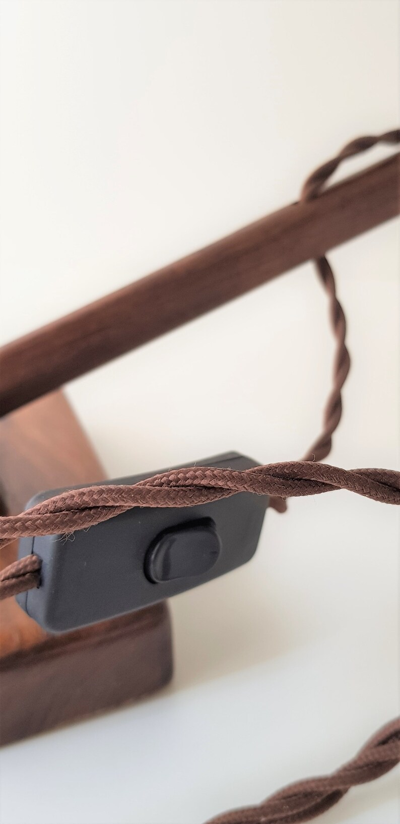 ALPHA Desk Lamp Made From Solid Black Walnut - Etsy
