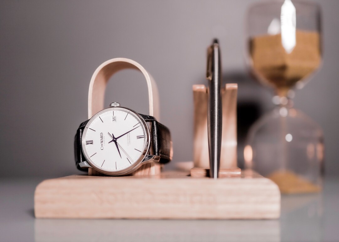 Luxury Watch and Pen Stand Display Ash Personalised Gift for - Etsy