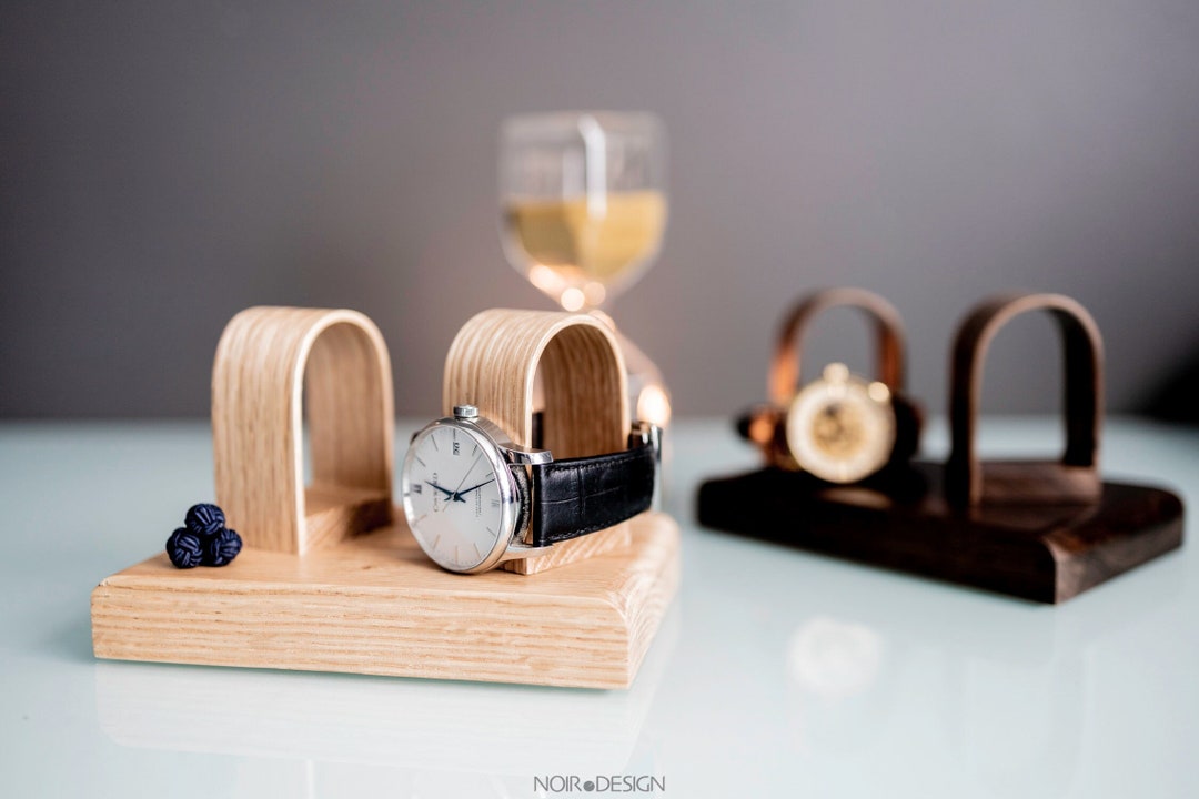 Designer Watch Stand Display Holder - Holds 2 Watches - Personalised ...
