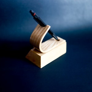 Stylish Pen Stand Display Wooden Desk Accessories - Etsy
