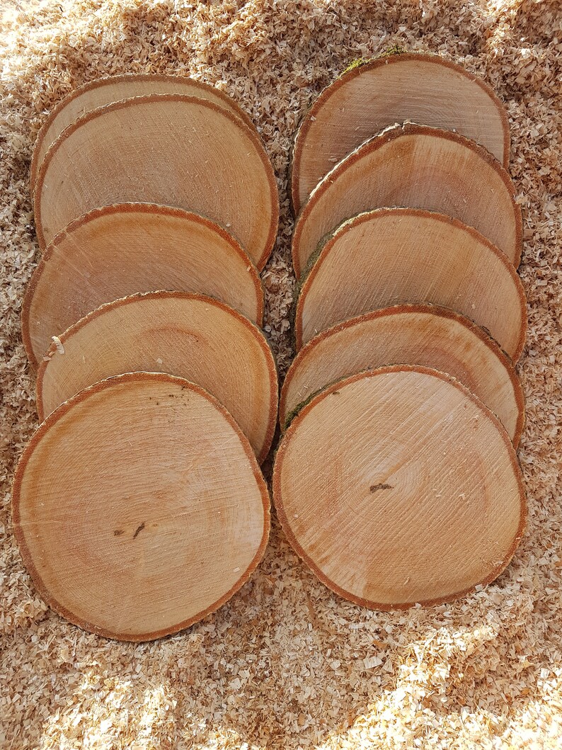 5 or 10pcs Wood Slice Log Slices Wedding Table Centrepiec - Etsy UK