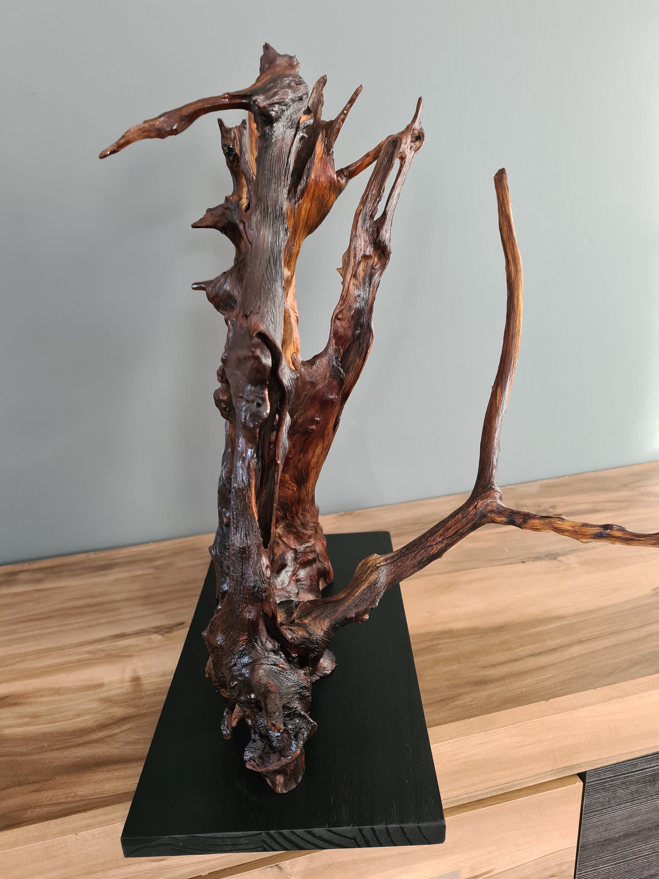 Modern Abstract 3d Wood Sculpture Decor Art Tree Wood Natural | Etsy UK