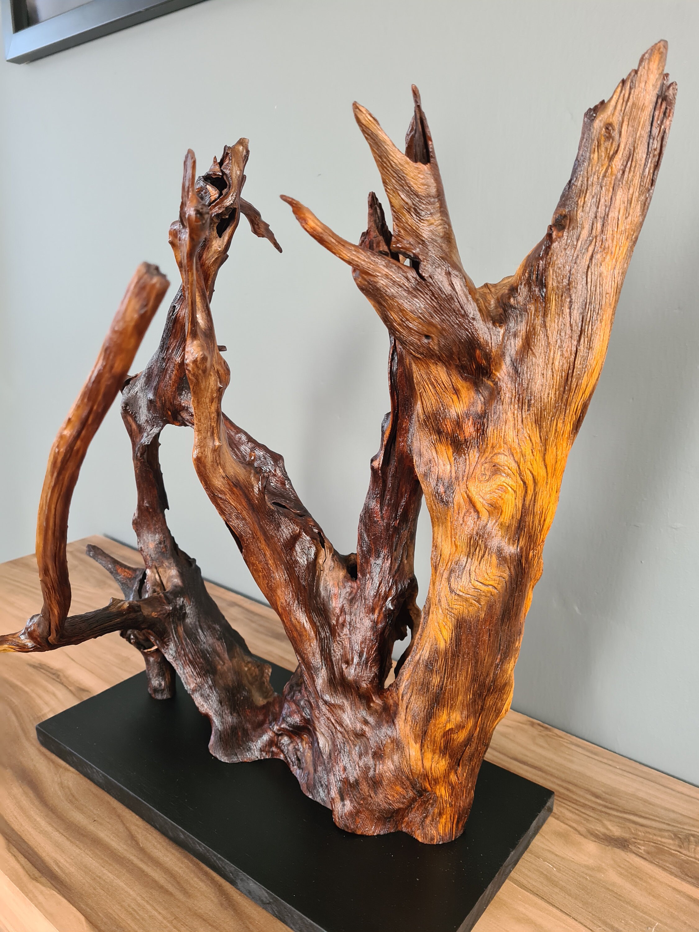 Modern Abstract 3d Wood Sculpture Decor Art Tree Wood Natural | Etsy UK