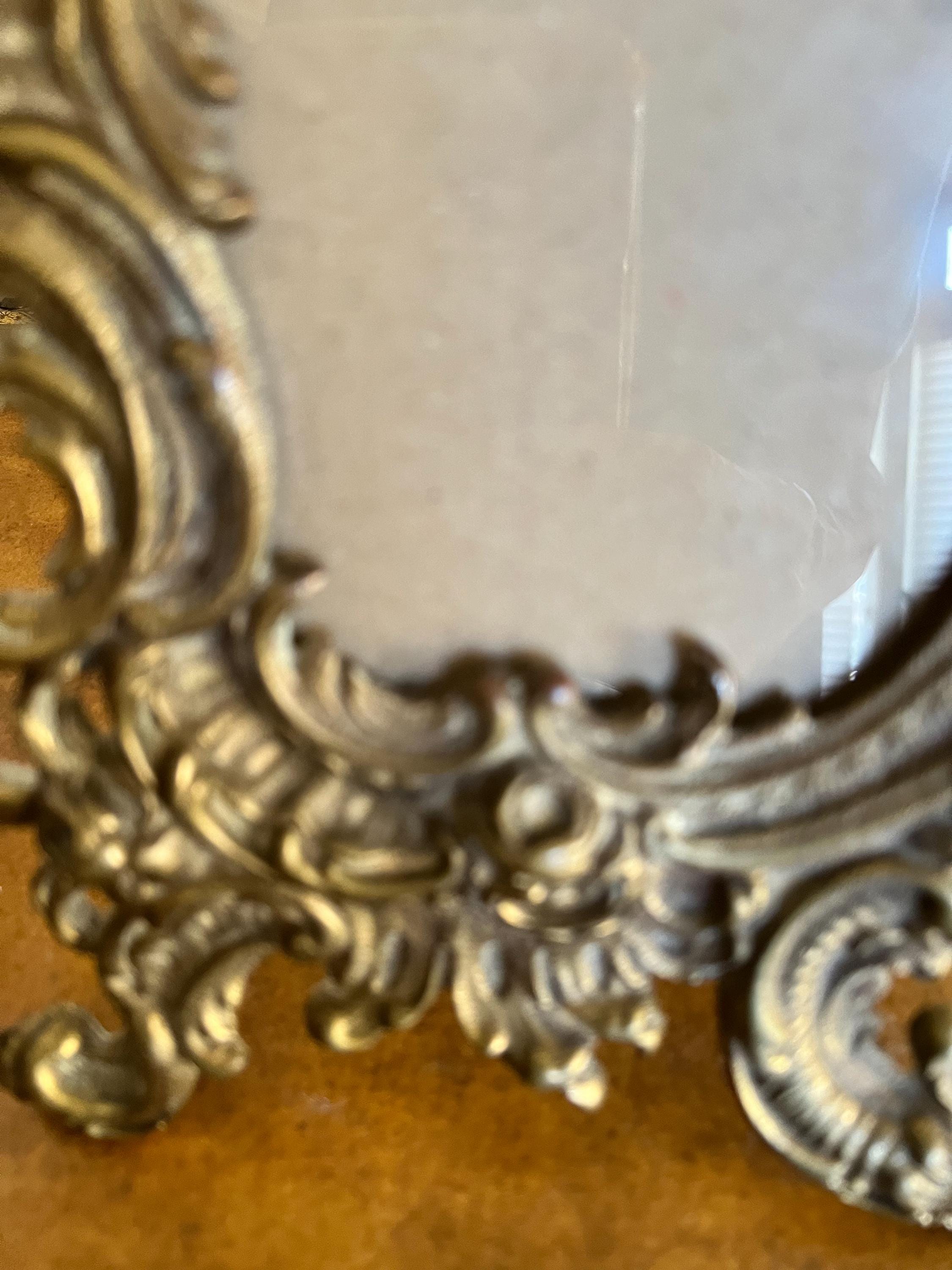 Picture Frame Ornate Filigree Pierced Case Brass, 12h Circa Late 19th C ...