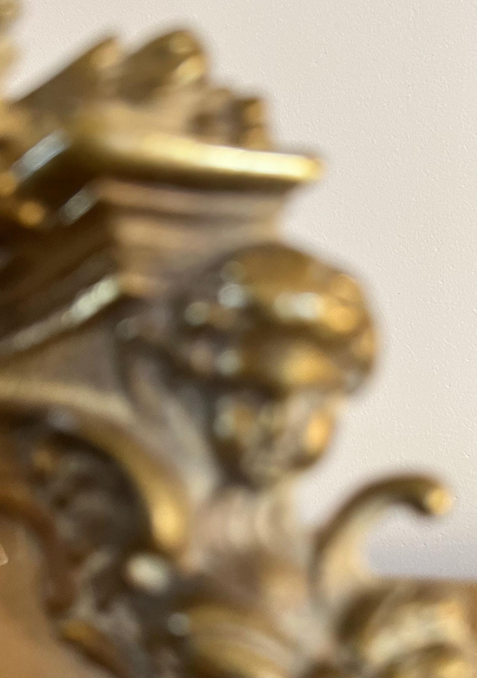 Picture Frame Ornate Filigree Pierced Case Brass, 12h Circa Late 19th C ...