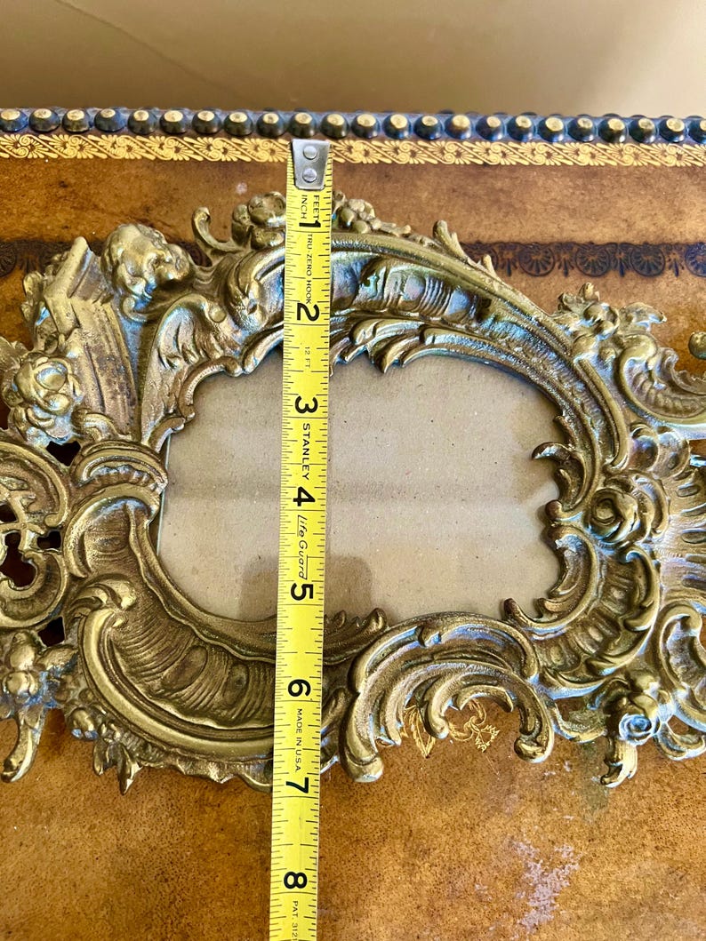 Picture Frame Ornate Filigree Pierced Case Brass, 12h Circa Late 19th C ...