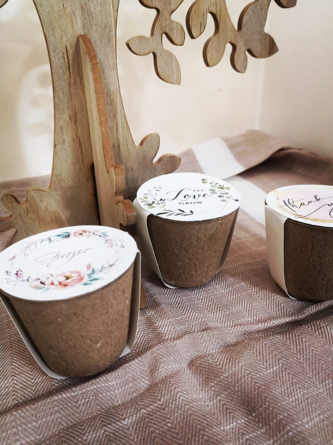 WEDDING PLACEHOLDER JAR With Bulb and Pod of Soil - Etsy