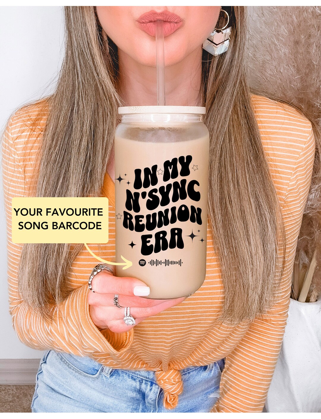 NSYNC Song Barcode Glass Tumbler 16oz Scan to Listen - Etsy