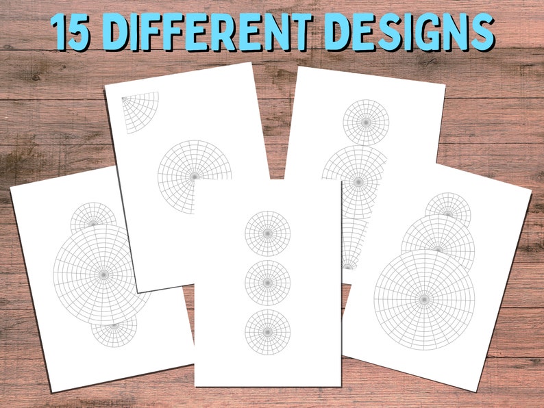 Mandala Practice Grids Printable Sheets With 15 Different Designs - Etsy