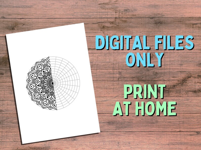 Mandala Practice Grids Printable Sheets With 15 Different Designs - Etsy
