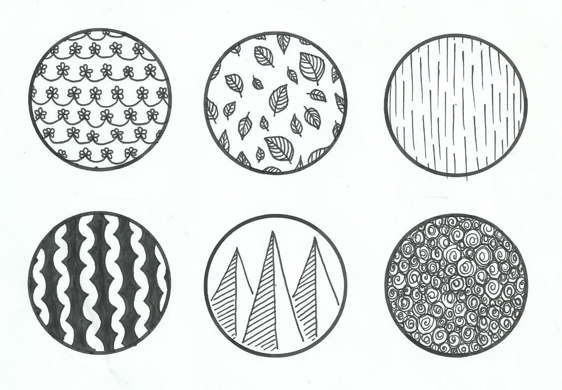 192 Printable Zen Doodle Drawing Patterns - Etsy