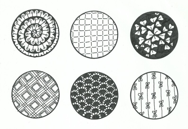 192 Printable Zen Doodle Drawing Patterns - Etsy