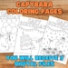 Capybara Coloring Pages Capy Birthday Fun Activites for Kids - Etsy