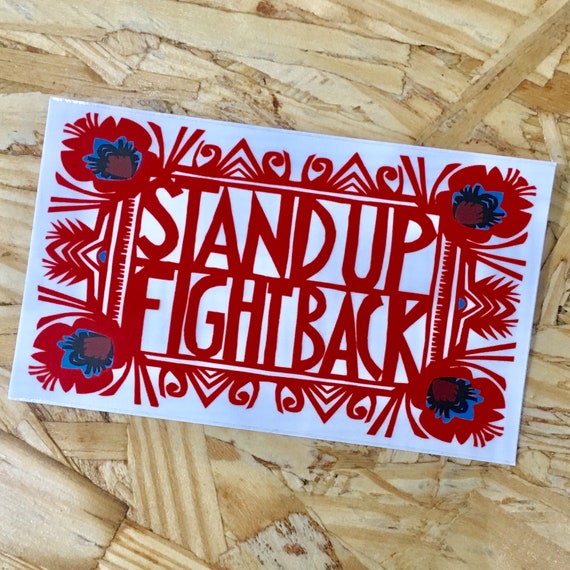 Stand Up Fight Back Aufkleber Vinyl Stoßstange Aufkleber | Etsy