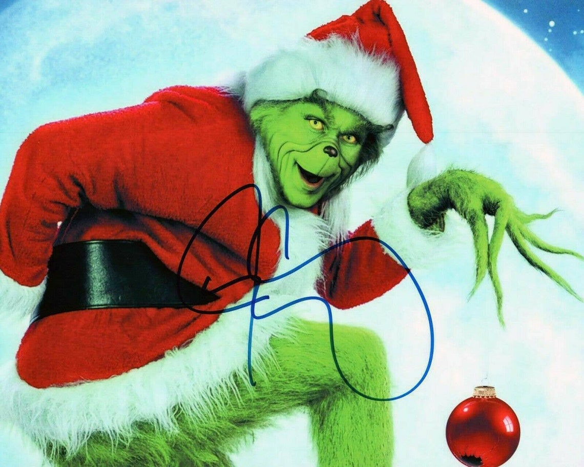 Jim Carrey the Grinch Autograph Signed Auto Photo 8x10 Reprint | Etsy Jim Carrey the Grinch Autograph Signed Auto Photo 8x10 Reprint | Etsy