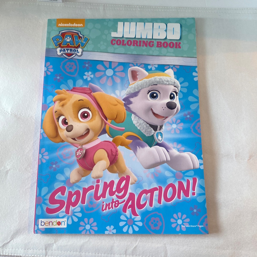 Nickelodeon Paw Patrol Jumbo Coloring and Activity Book spring Into ...