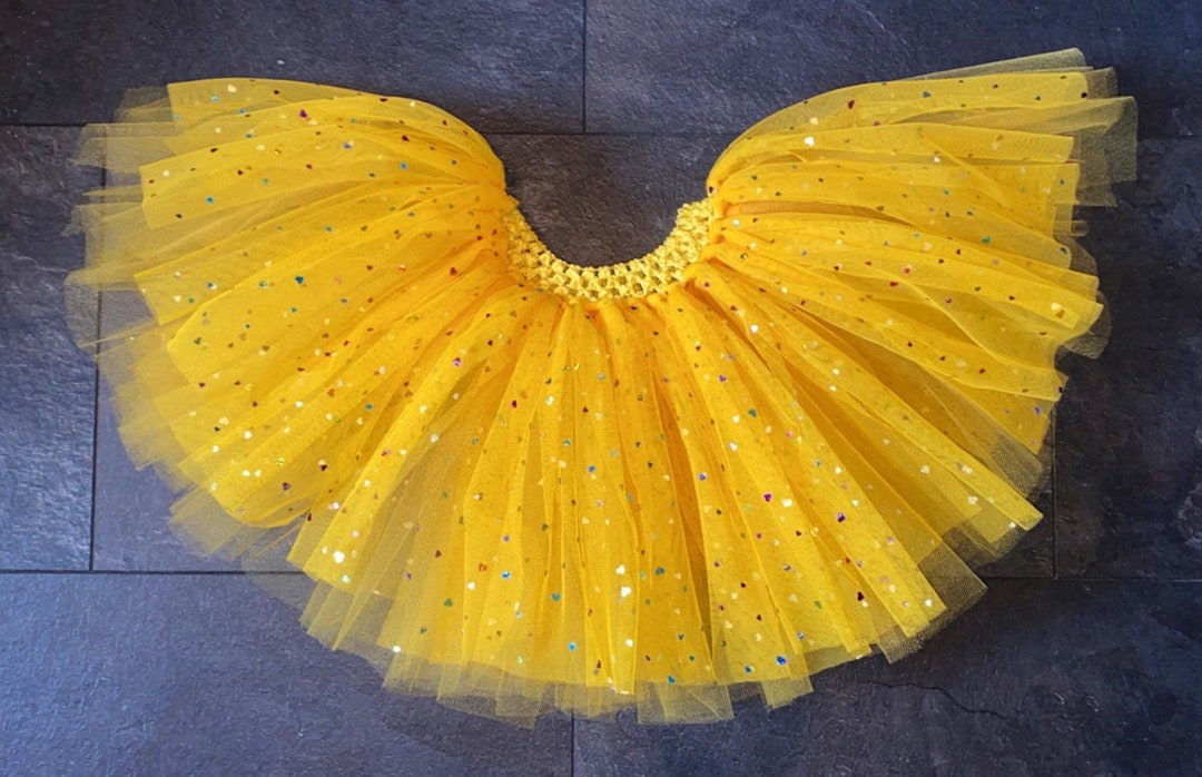 Yellow Sequin Tutu, Belle Tutu, Beauty and the Beast Tutu, Sparkly ...