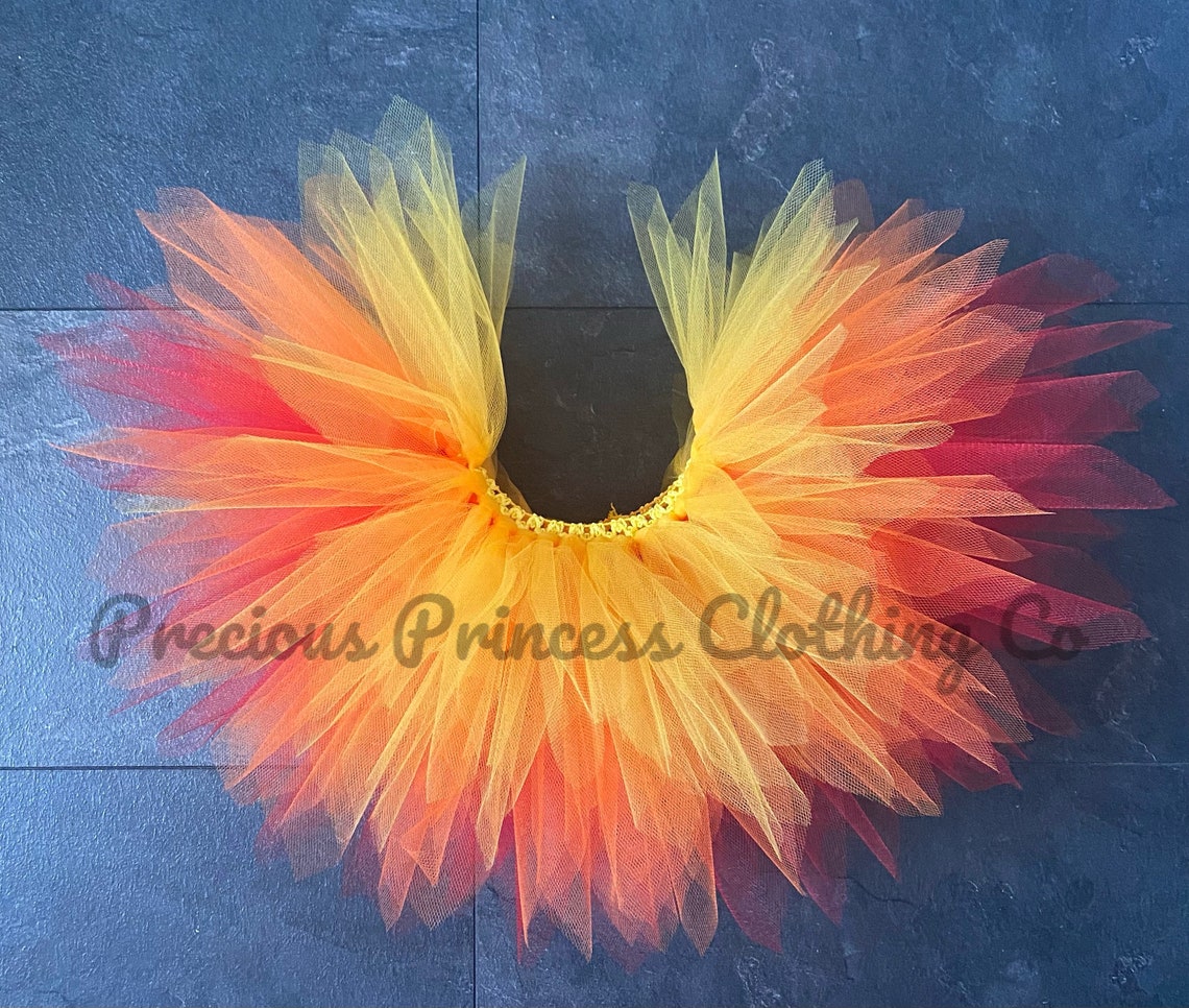 Fire tutu girl on fire fireman costume sam Phoenix flames | Etsy