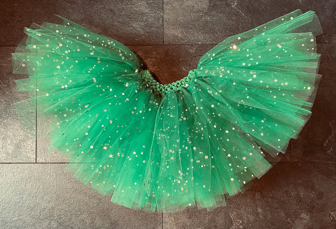 Green Glitter Tutu, Green Sequin Tutu, Sparkly Tutu, Christmas Tutu ...