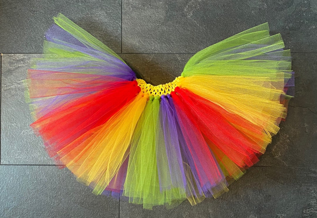 Rainbow Teletubbies Inspired Tutu Skirt - Etsy