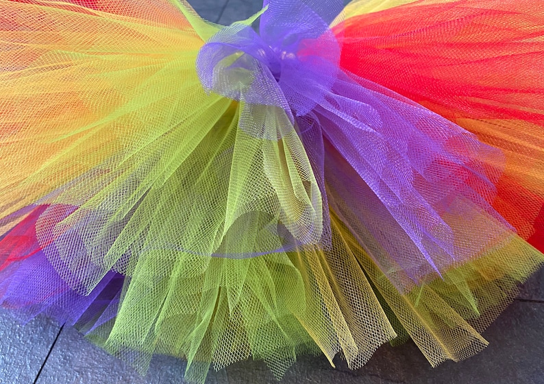 Rainbow Teletubbies Inspired Tutu Skirt - Etsy