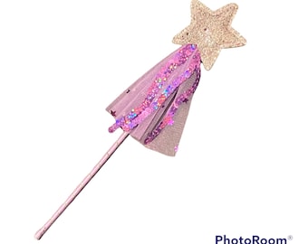 Pink Star Magic Wand Fairy Accessories Godmother Angel | Etsy