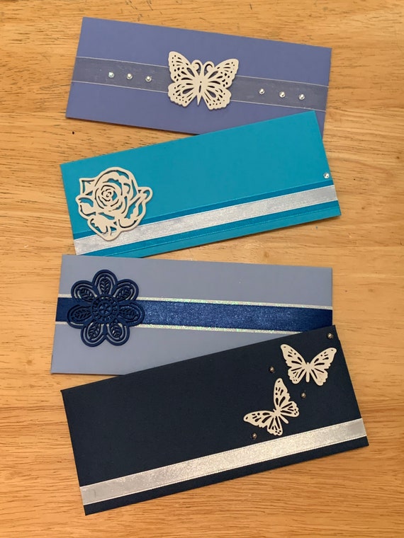 Envelope Money and Cheques Blue and White - Etsy
